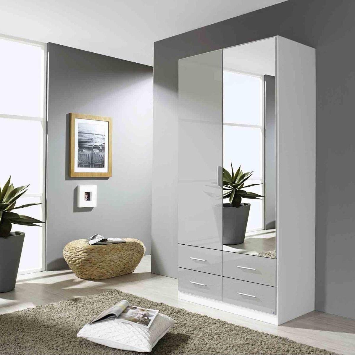 Stuttgart 2 Door Hinged Combi Wardrobe – Evoke Home