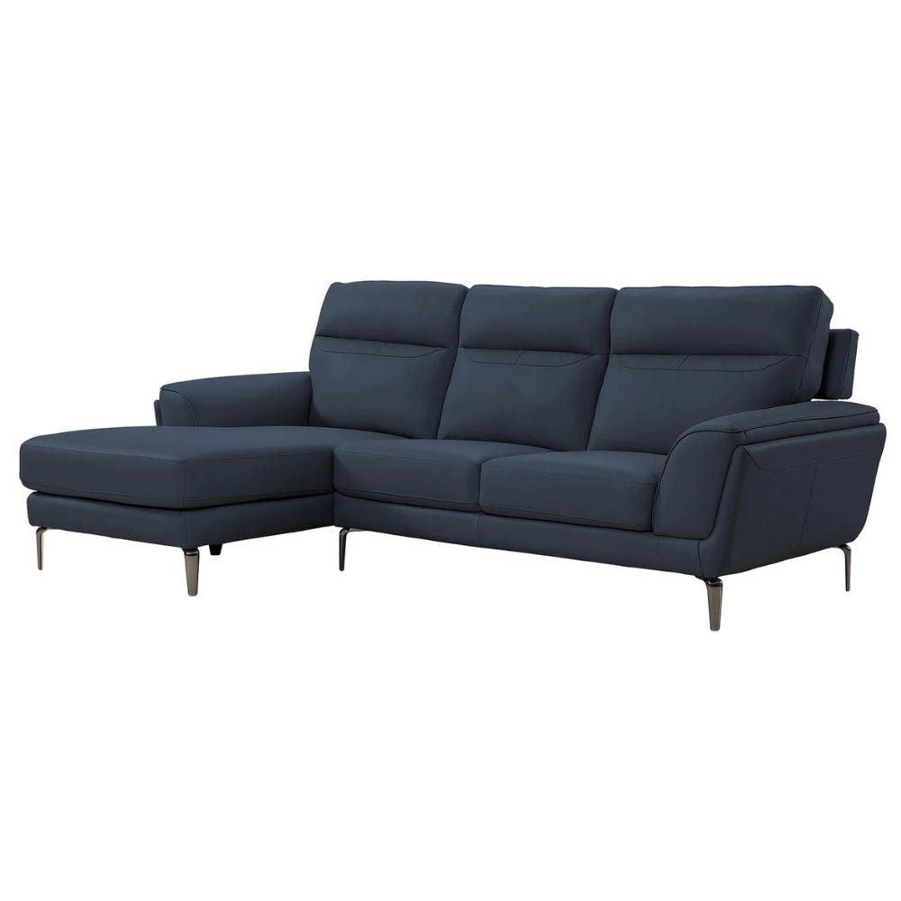 Cory Leather Corner Chaise Sofa – Evoke Home